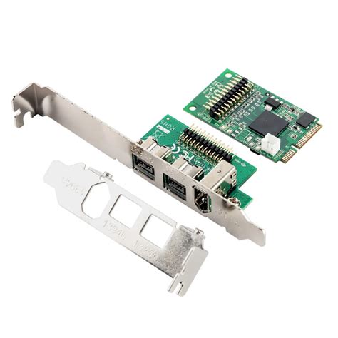 IOCREST Mini PCI Express 1 Port Firewire 1394A And 2 Ports 1394B Card