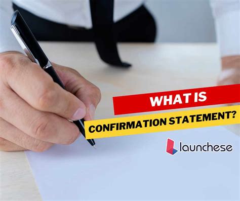 What Is A Confirmation Statement And How To File It Launchese Blog