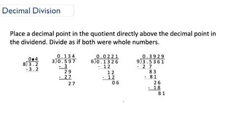 Decimals Division Overview Video Arithmetic CK Foundation