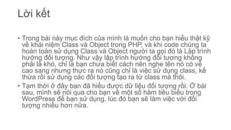 Class Và Object Lớp Và đối Tượng Ppt