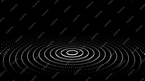 Premium Vector Vector Abstract Dark Futuristic Background Big Data Visualization Digital