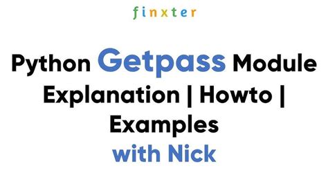 getpass python