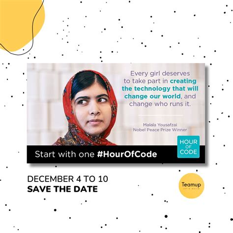 Teamup On Linkedin Hourofcode Girlswhocode Teamup Malala