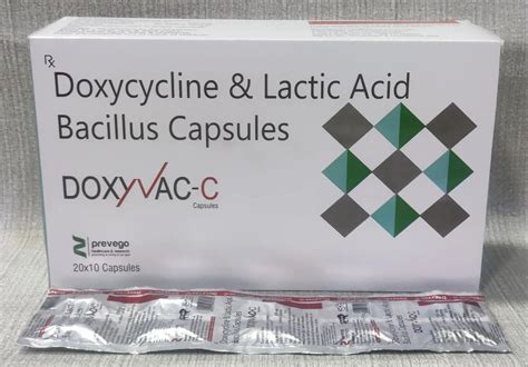 Doxyvac C Doxycycline Lactic Acid Bacillus Capsules At ₹ 100 Box In Bakshi Ka Talab