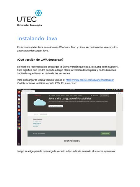 Instalar Java Descargar Gratis Pdf Java Lenguaje De Programación
