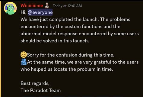 update problems hopefully resolved r paradot