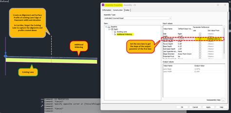 Solved How To Link Existing Surface Slope With Subassembly Assembly Autodesk Community