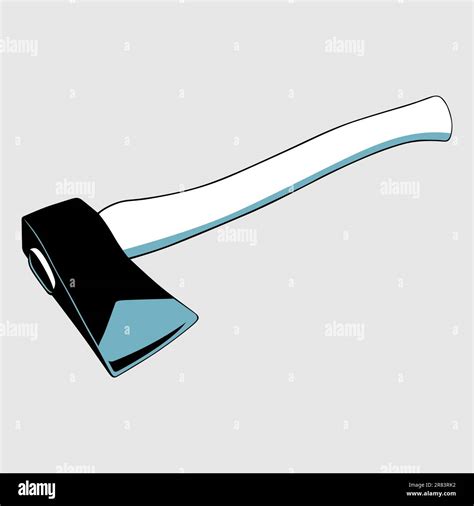 Big Axe On Light Grey Background Stock Vector Image And Art Alamy