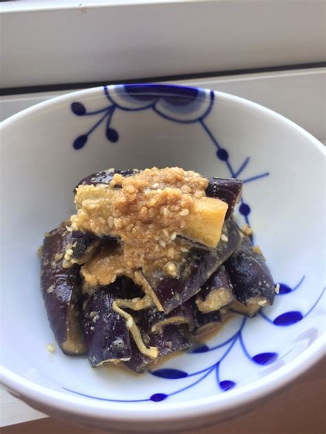 簡単副菜！レンチンなすのごま酢あえ By さりまっち 【クックパッド】 簡単おいしいみんなのレシピが350万品