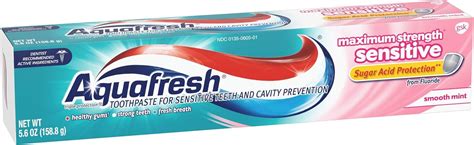 Aquafresh Original Sensitive Maximum Strength Toothpaste Uk
