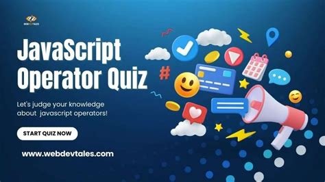 javascript operator quiz webdevtales