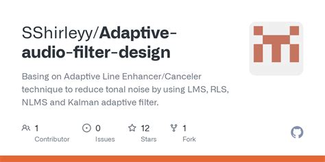 Github Sshirleyyadaptive Audio Filter Design Basing On Adaptive Line Enhancercanceler