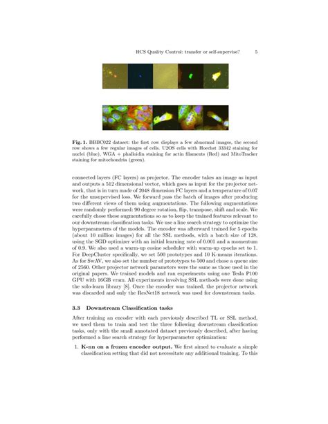 Comparison Of Semi Supervised Learning Methods For High Content Screening Quality Control Deepai