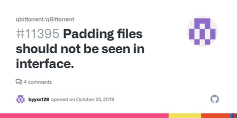Padding Files Should Not Be Seen In Interface · Issue 11395