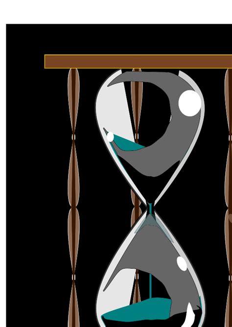 모래 시계 벡터 일러스트 레이 션 공용 도메인 벡터