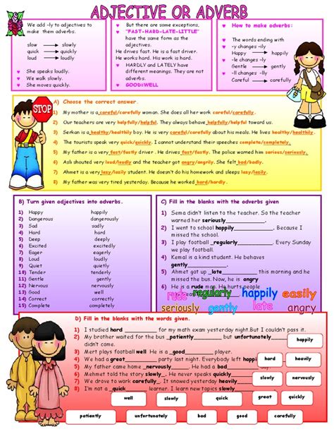 Adjective Or Adverb Grammar Guides 20789 Copy 2 Pdf Adverb Syntax