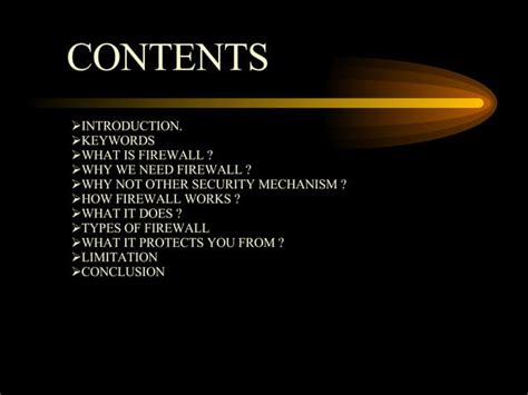 Firewall Ppt