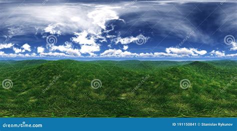 Panorama Of The Landscape HDRI Stock Illustration Illustration Of Panorama Light