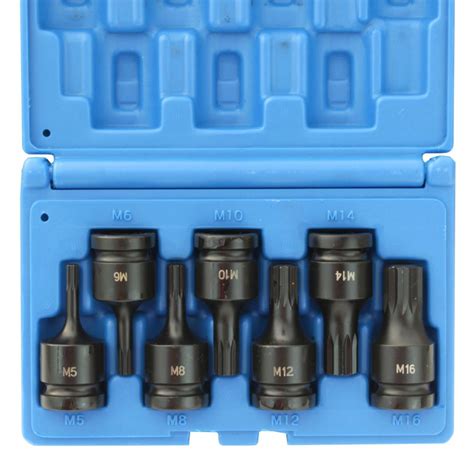 1 2 Drive Multi Spline Impact Socket Set Air Impact