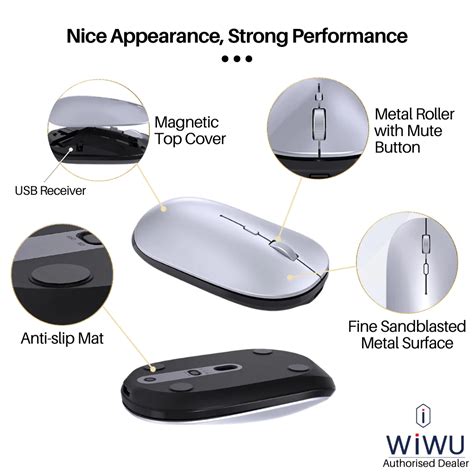 Wiwu Wm104 2 4g Bluetooth Dual Mode Wireless Mouse Bd