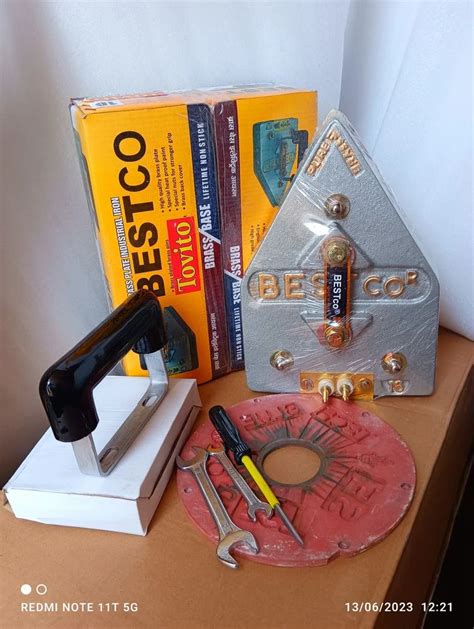 Tovito Made Bestco Brass Plate Laundry Iron Iron Box With Mat And Tool