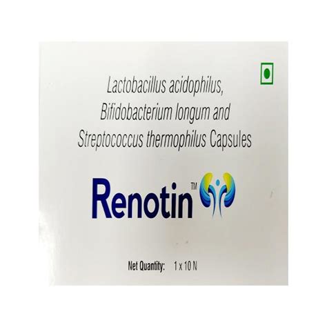 Renotin Digestive Health Capsules Gut Bacteria Balance