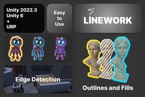 Linework Easy Outlines Edges And Fills Vfx Shaders Unity Asset Store