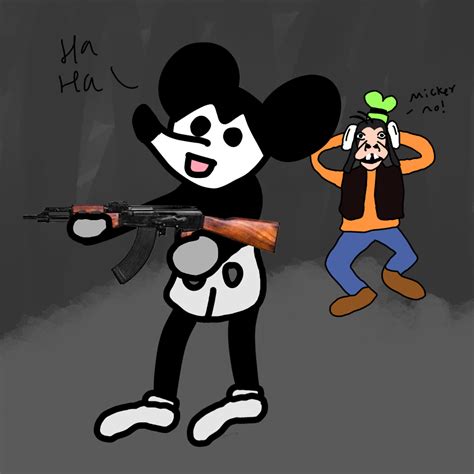 Mickey Has An Ak47 By Monkayboy On Newgrounds