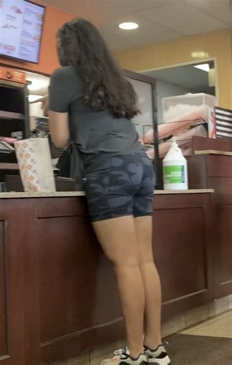 Hot Ass At Donut Shop Pic
