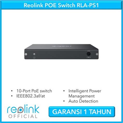 Jual Reolink Poe Switch With Gigabit Uplink Jakarta Barat Reolink Official Store Tokopedia