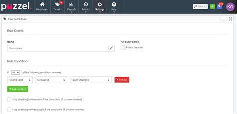 Event Rules Puzzel Help Centre
