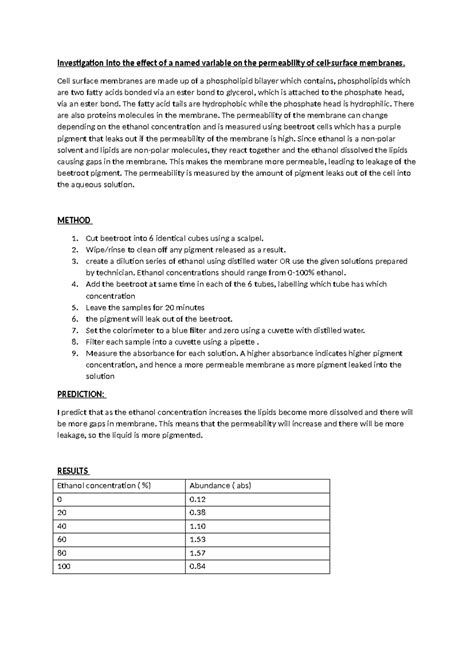 Practical 3 Rate Of Reaction Required Practical 3 Investigation Of How The Rate Of A Reaction