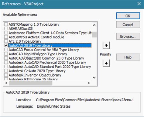 script vba sur excel à appliquer sur autocad