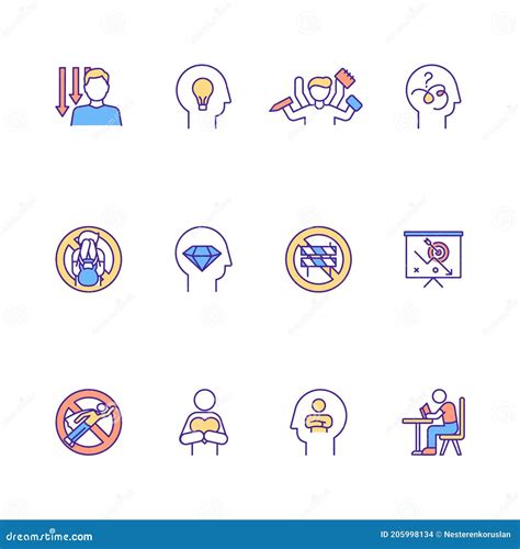 Motivational Psychology Concept Icon Cartoon Vector 205998013