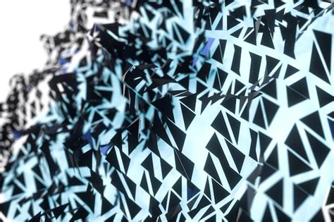 Premium Photo Triangle Surface Plane With Structure Lines 3d Rendering