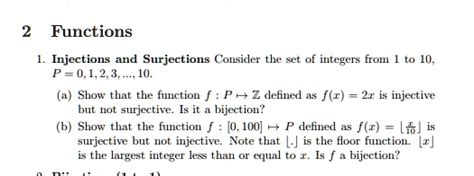 Video Solution Functions 1 Injections And Surjections Consider The