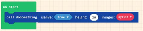 add parameter names as labels to function call block · issue 9283