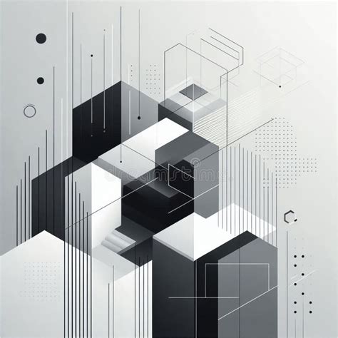 37 4949 A Minimalist Abstract Backgroundwith Clean Lines And Ge Stock Illustration