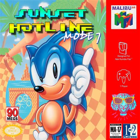 N64 Sonic The Hedgehog Soundtrack On Nintendo 64 Sunset Hotline Mode7 Malibu Mode7