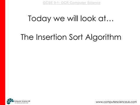 Solution The Insertion Sort Algorithm Studypool