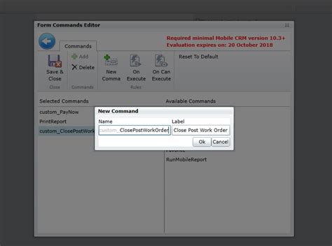 Custom Commands In Resco Mobile App Microsoft Dynamics 365 Crm Tips And Tricks