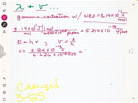 Solved Calculate The Wavelength And Frequency Of An Emitted Photon Of
