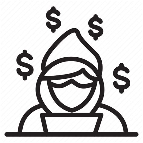 Crime Hacker Hacking People Dollar Money Cyber Crime Icon Download On Iconfinder
