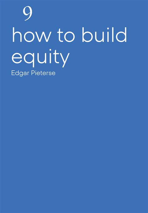 Pdf 9 How To Build Equity