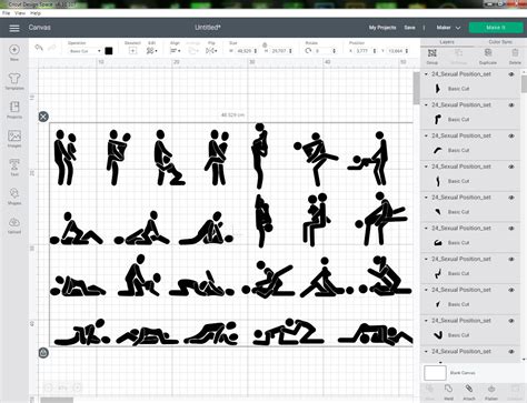 Sex Sexual Positions Set SVGForeplay Vector Fuck Etsy