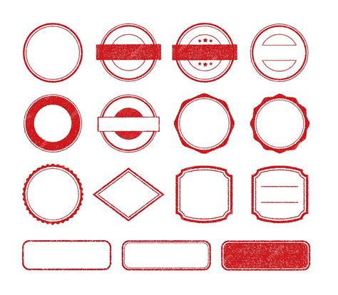Premium Vector Vector Rubber Stamp Template Illustration