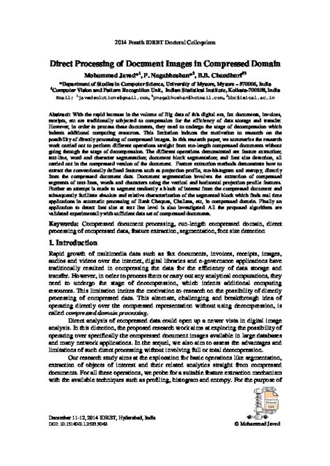 Download Pdf Direct Processing Of Document Images In Compressed Domain 9mlxzp6p3k27
