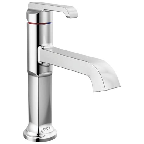 Delta Tetra Lumicoat Chrome Single Hole 1 Handle Watersense Bathroom