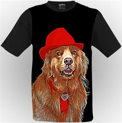 собака в шляпе в стиле Животные Компьютерная графика Поп арт на