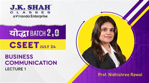 योद्धा Revision Cseet July 24 Chapter 1 And 2 Business Communication Csatjksc Youtube